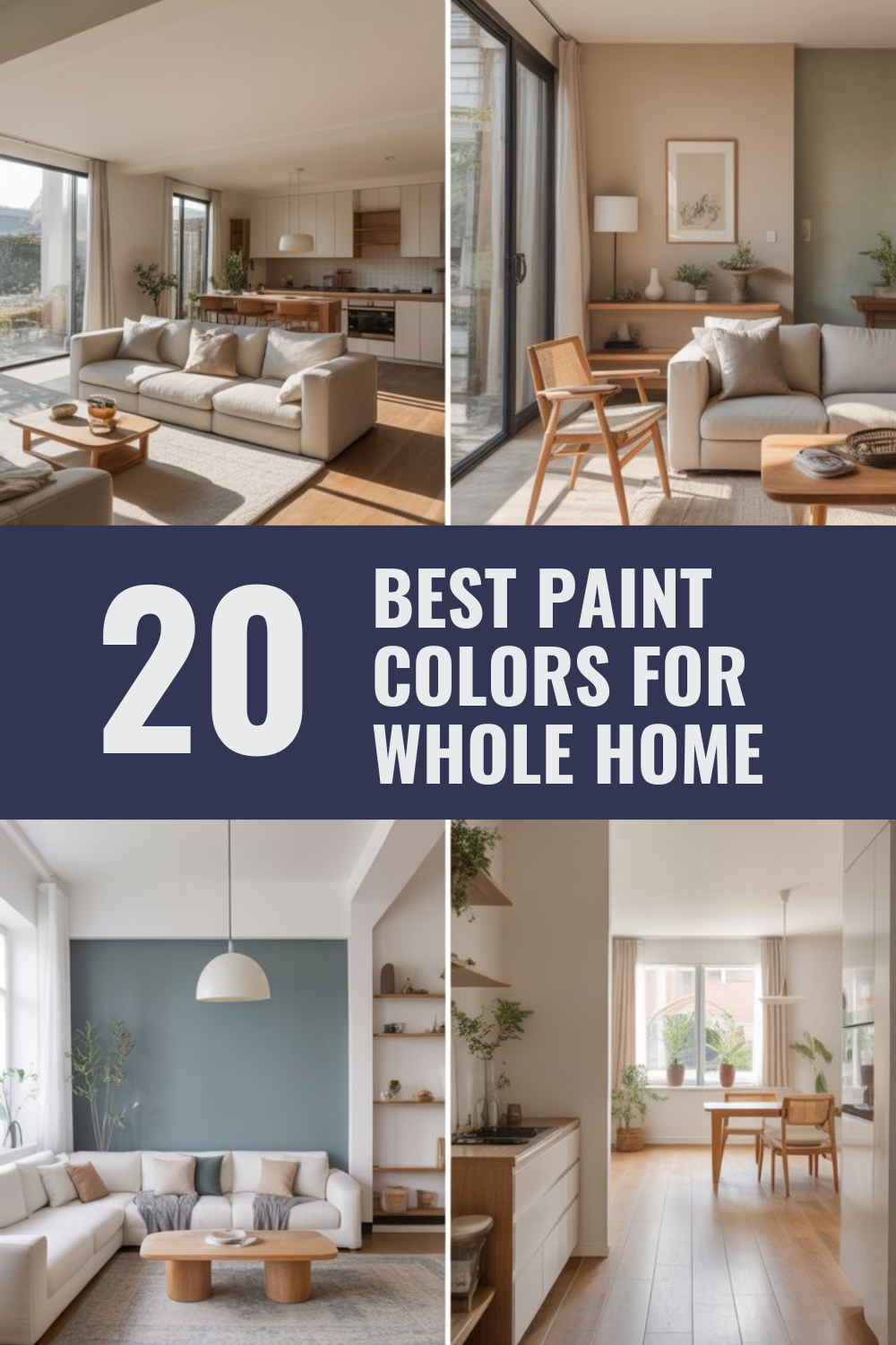 20 Best Paint Colors for a Cohesive Whole House Design